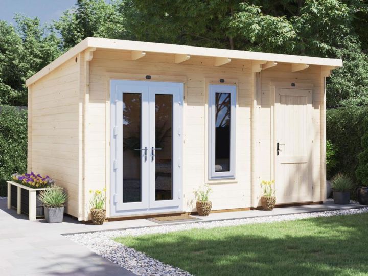 15x8 Evil Amy Multi-Room uPVC Log Cabin (45mm)