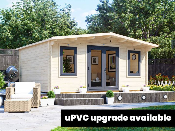 uPVC Double Glazed Log Cabin