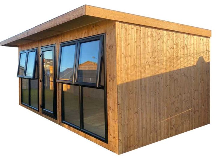 16x12 OMG Panoramic Insulated Garden Office FREE INSTALLATION