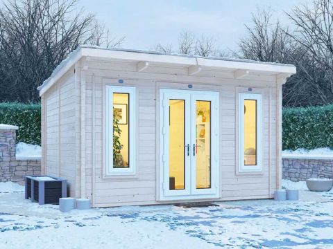 Insulated PVC Log Cabins from Shed Factory Ireland
